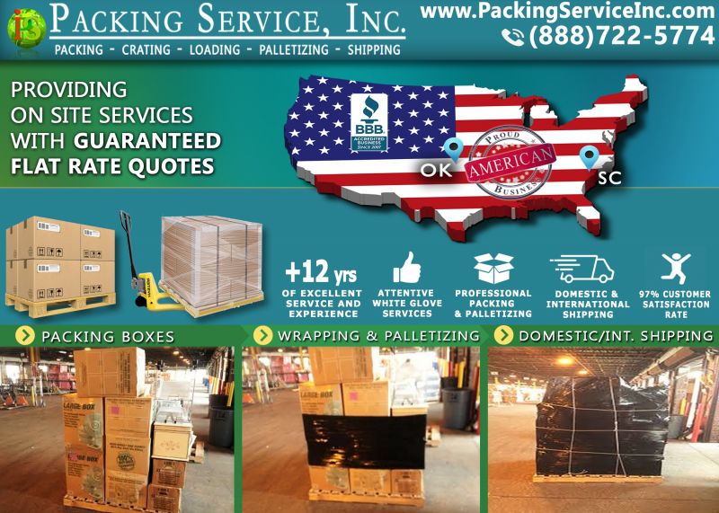 Professional Palletizing Services | Shrink Wrapping | Flat Rates