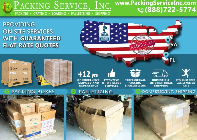 Professional Palletizing Services | Shrink Wrapping | Flat Rates