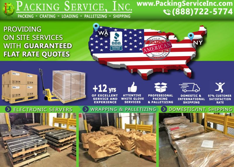Professional Palletizing Services | Shrink Wrapping | Flat Rates