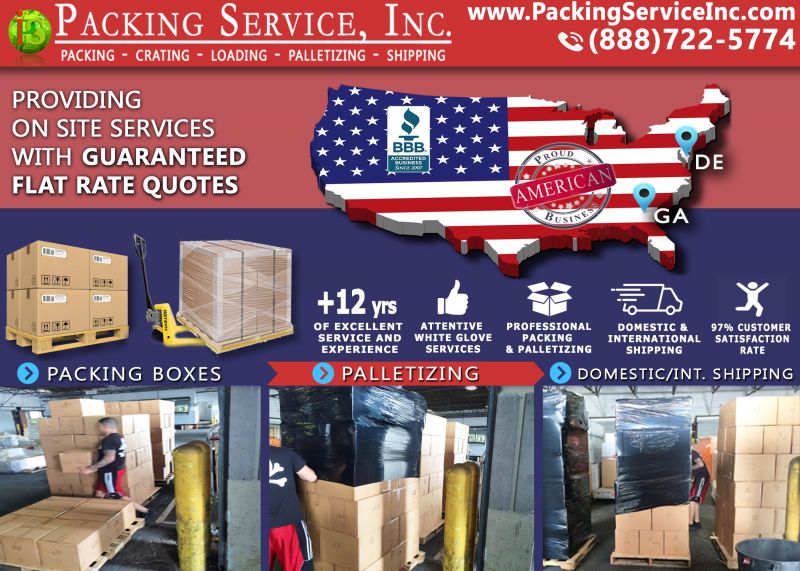 Professional Palletizing Services | Shrink Wrapping | Flat Rates